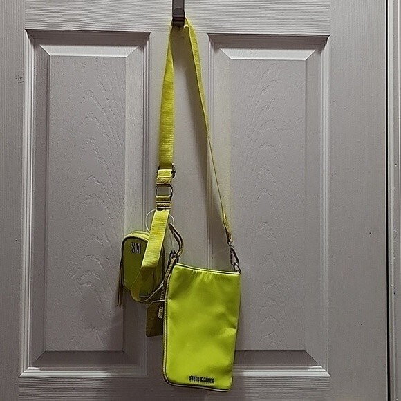 Steve Madden | Bags | Nwt Steve Madden Neon Yellow Nylon Crossbody With ...